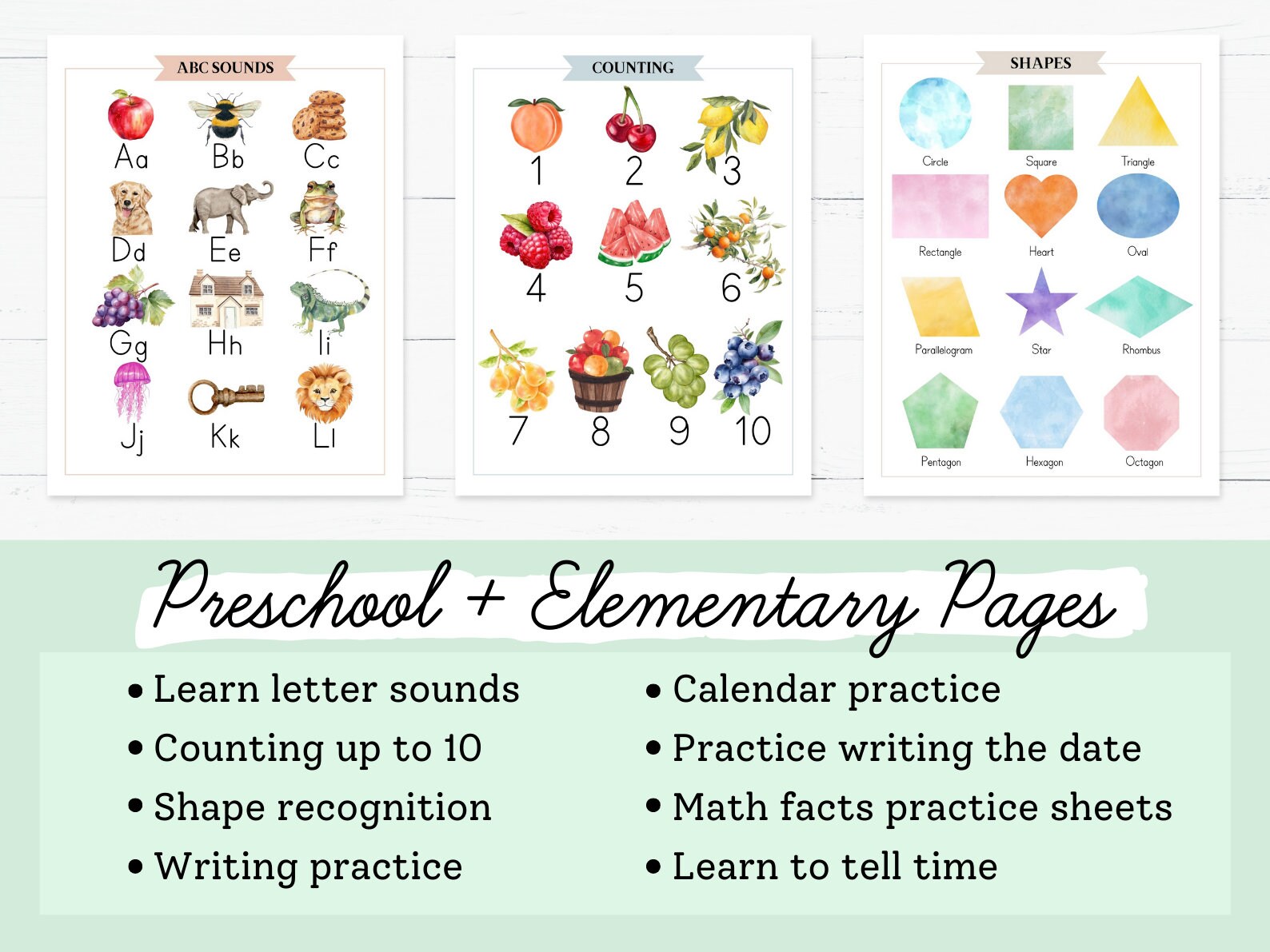 Homeschool Morning Menu, Printable Calendar Time Activities ...