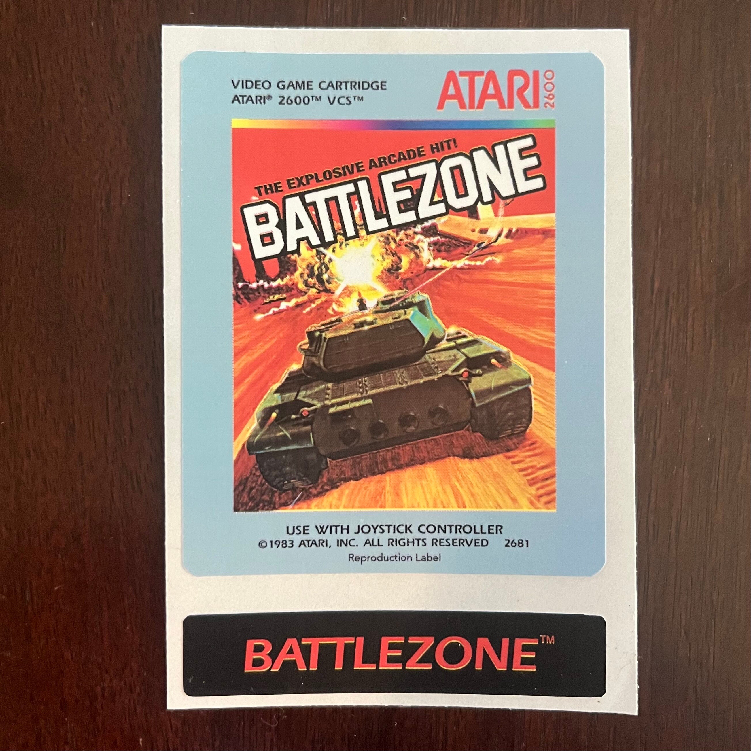 Reproduction Game Cartridge Labels for Atari 2600 (silver Labels) - Etsy