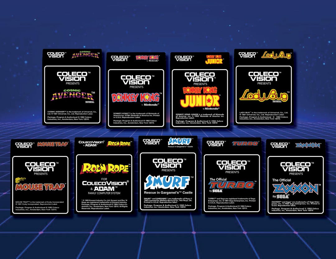 Colecovision - Replacement Game Cartridge Labels - Etsy