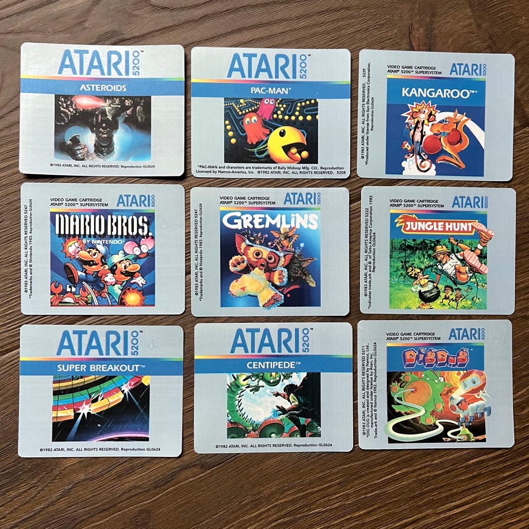 Atari 5200 Replacement Game Cartridge Labels - Etsy