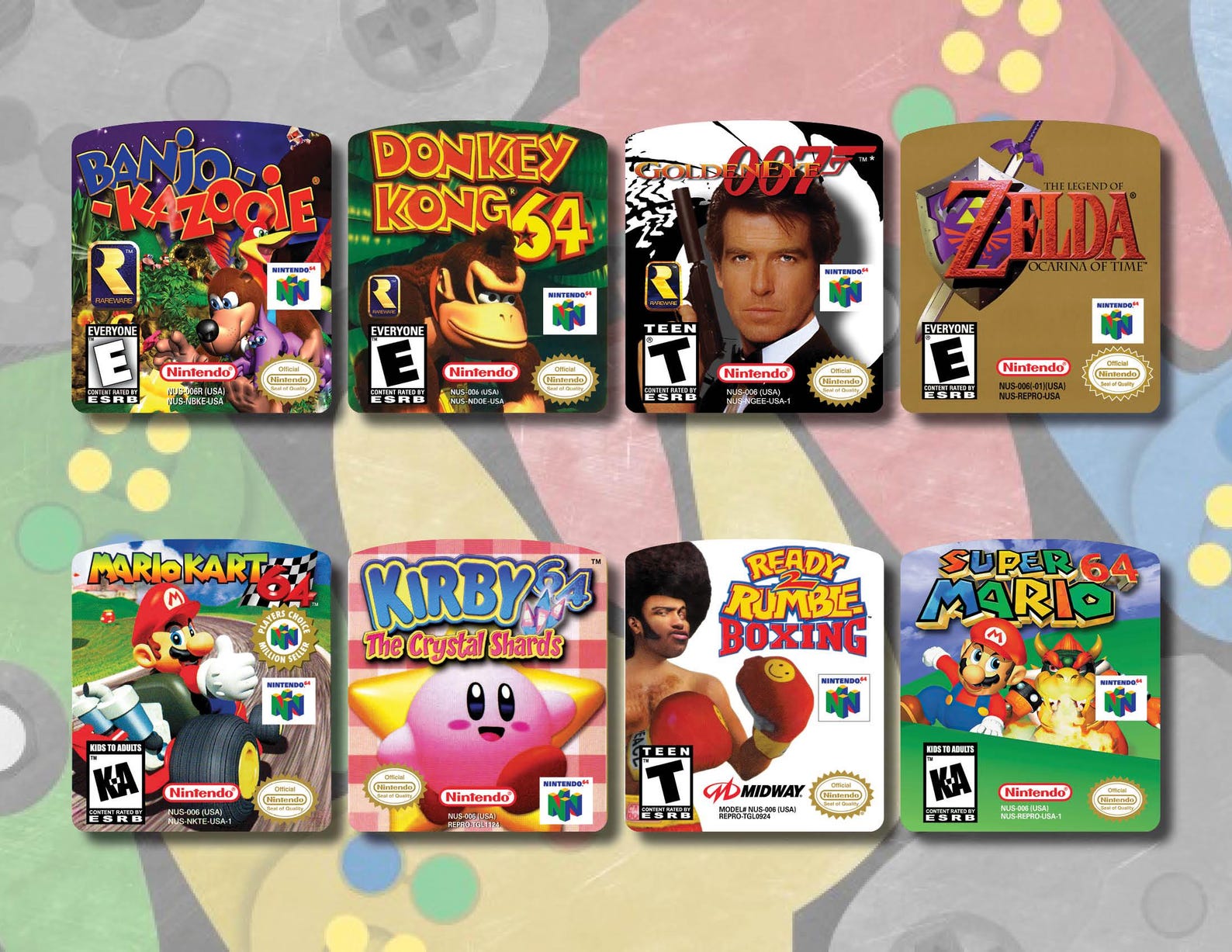 Nintendo 64 (N64) Replacement Game Cartridge Labels - Etsy