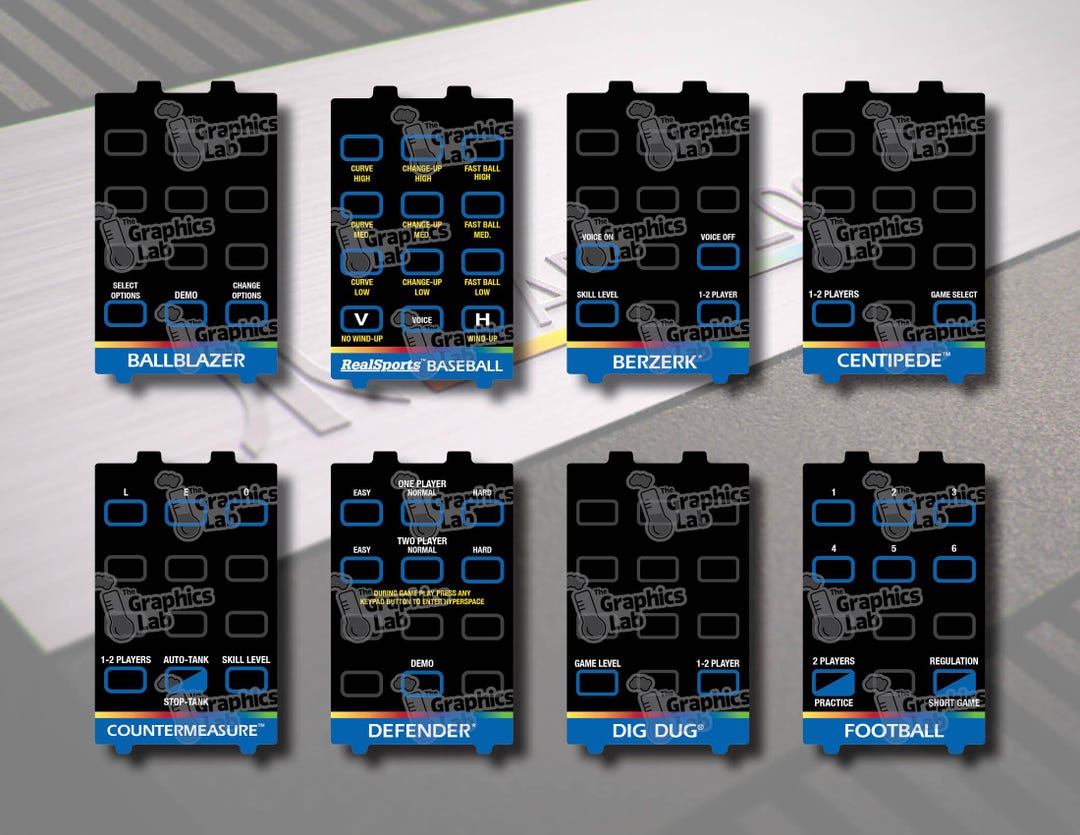 Atari 5200 Controller Overlays – Pre-cut Replacement Overlays - Etsy
