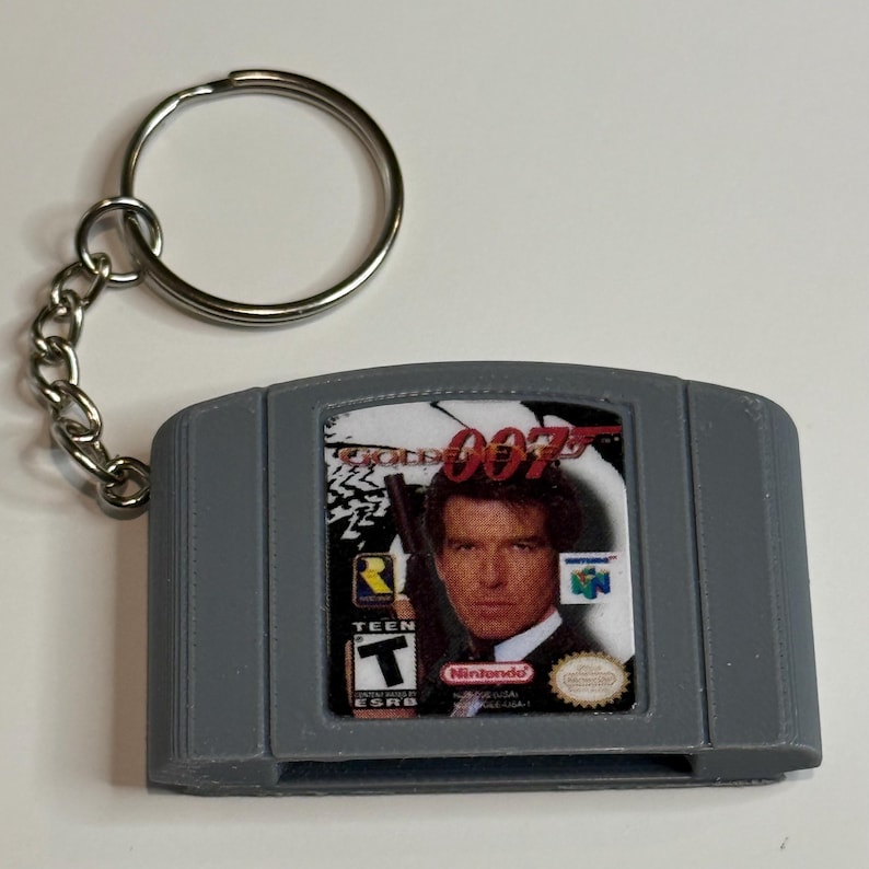 Mini N64 Game Cartridge Keychain - Etsy