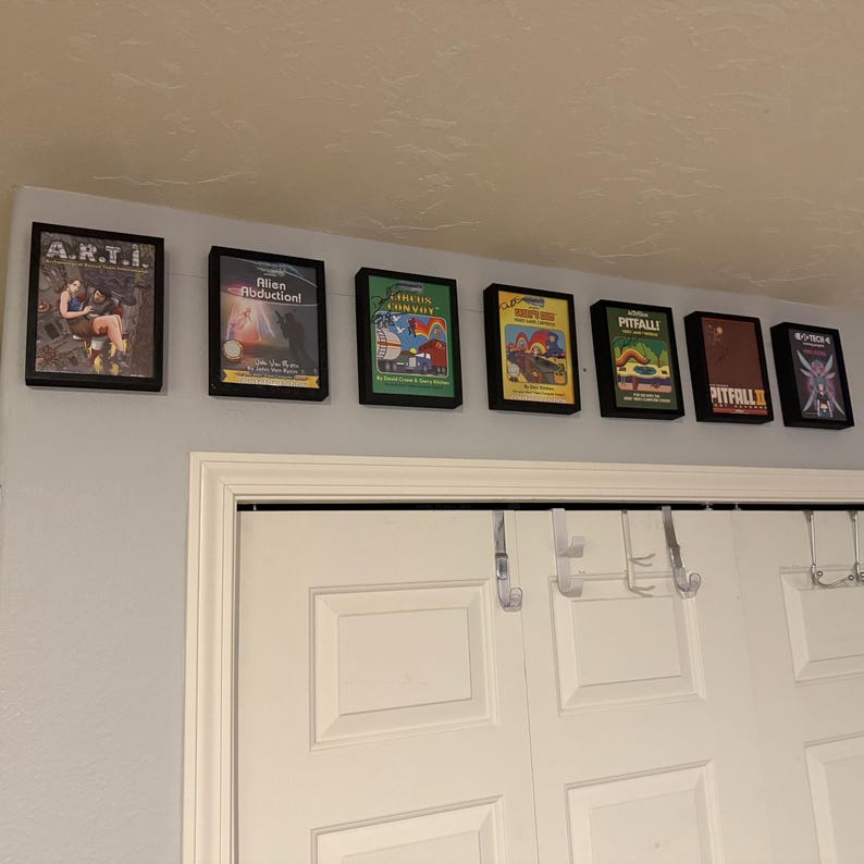 Retro Video Game Box Art Display Frame: Atari, Colecovision ...