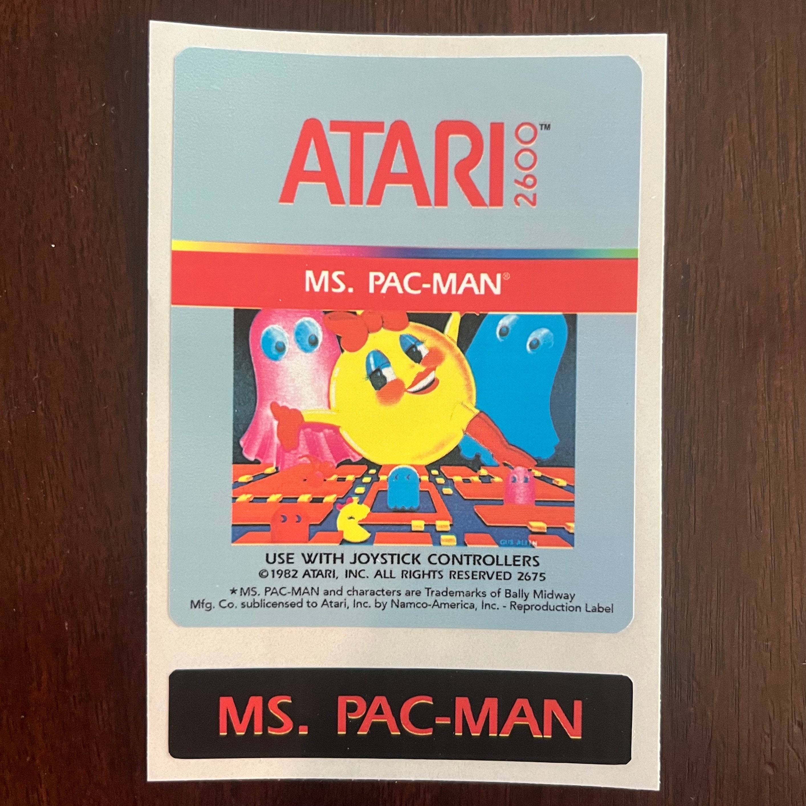 Reproduction Game Cartridge Labels for Atari 2600 (silver Labels) - Etsy