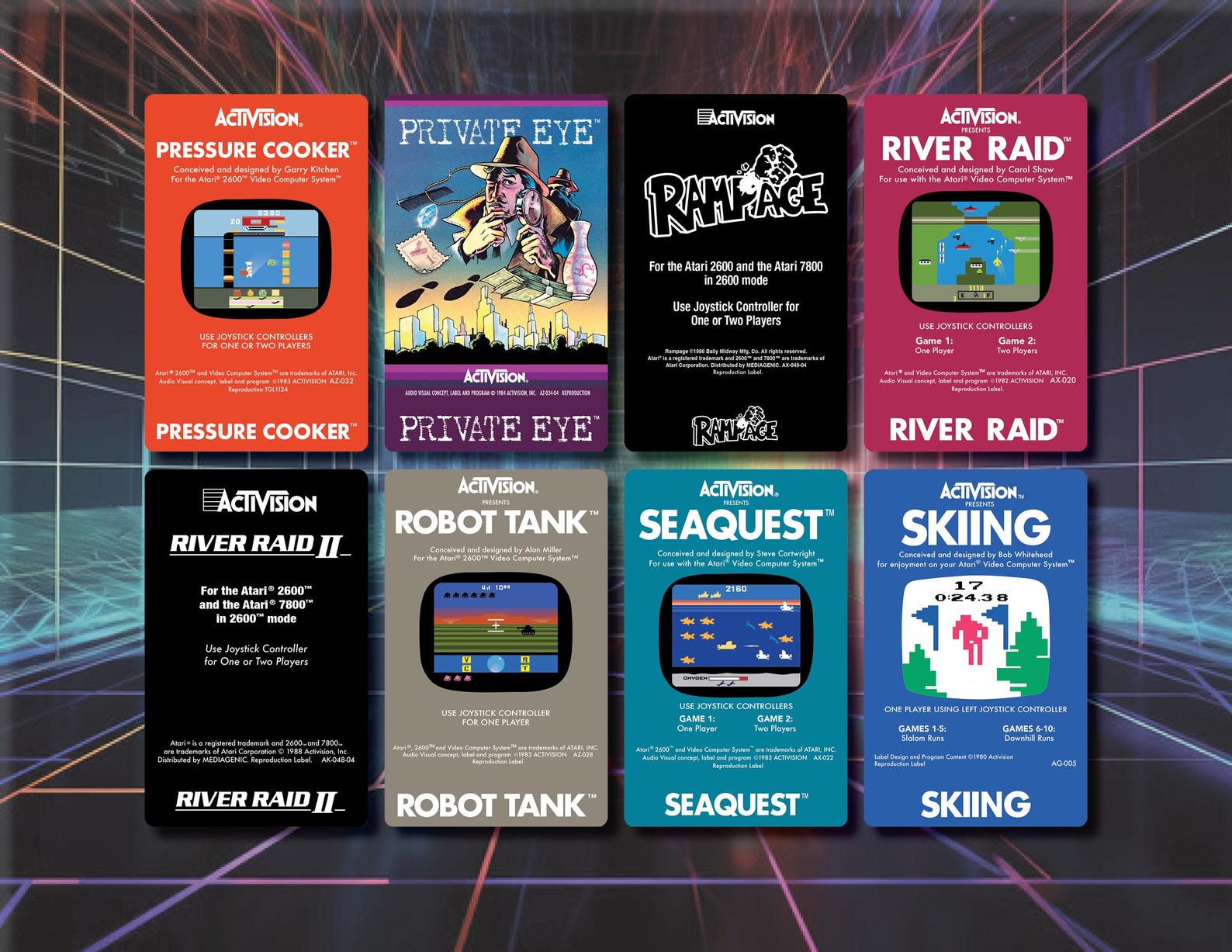 Activision Replacement Game Cartridge Labels for Atari 2600 - Etsy