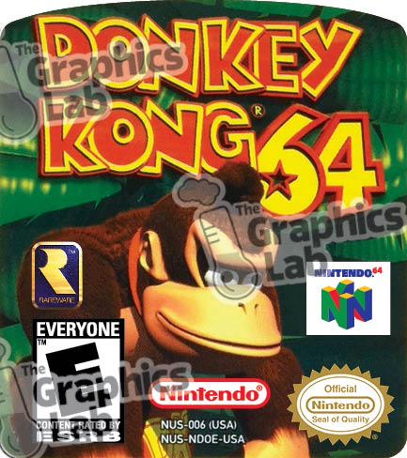 Nintendo 64 (N64) Replacement Game Cartridge Labels - Etsy