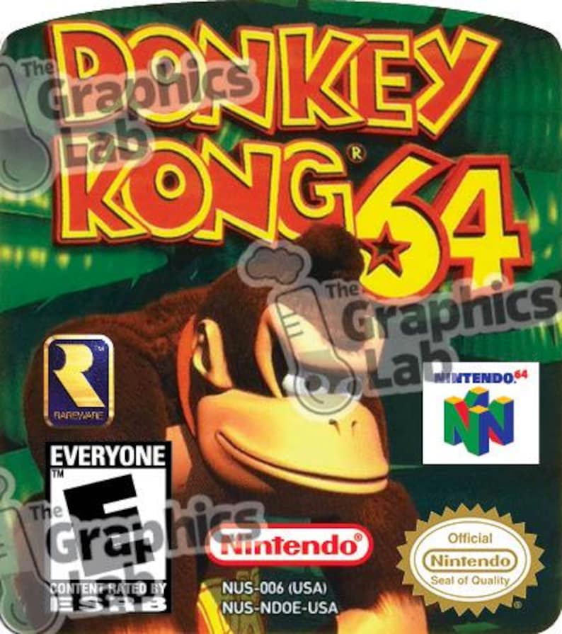Nintendo 64 (N64) Replacement Game Cartridge Labels - Etsy
