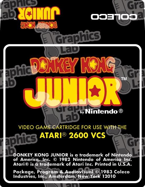 Atari 2600 (coleco) Replacement Game Cartridge Labels - Etsy