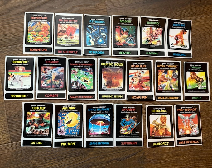 Activision Replacement Game Cartridge Labels for Atari 2600 - Etsy