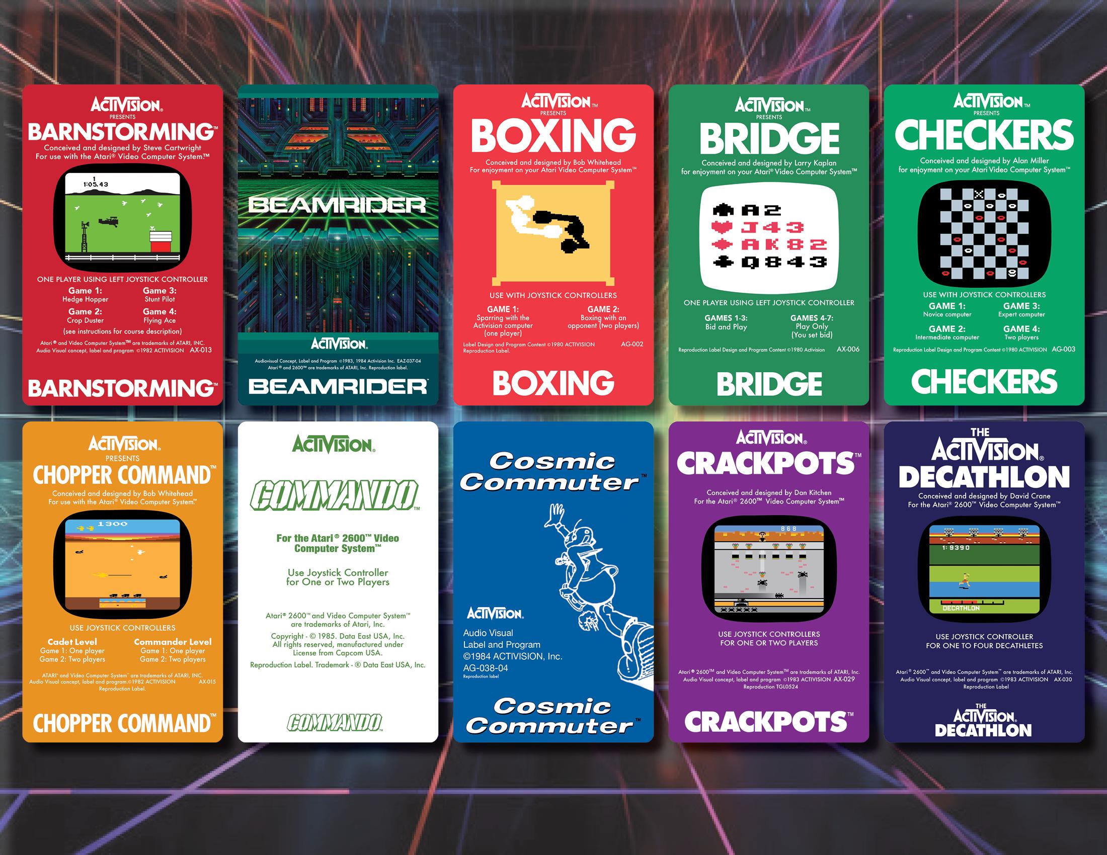 Activision Replacement Game Cartridge Labels for Atari 2600 - Etsy