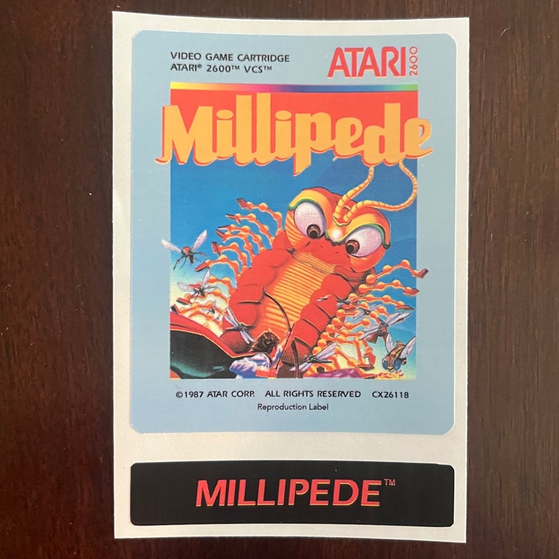 Reproduction Game Cartridge Labels for Atari 2600 (silver Labels) - Etsy