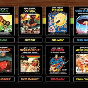 Atari Picture Labels - Replacement Game Cartridge Labels for Atari 2600 ...