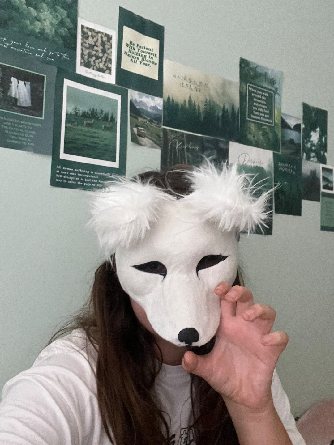 Floppy Ear Arctic Fox Therian Mask - Etsy