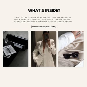 Faceless Marketing Images With MRR+PLR, Aesthetic Images, Moody ...