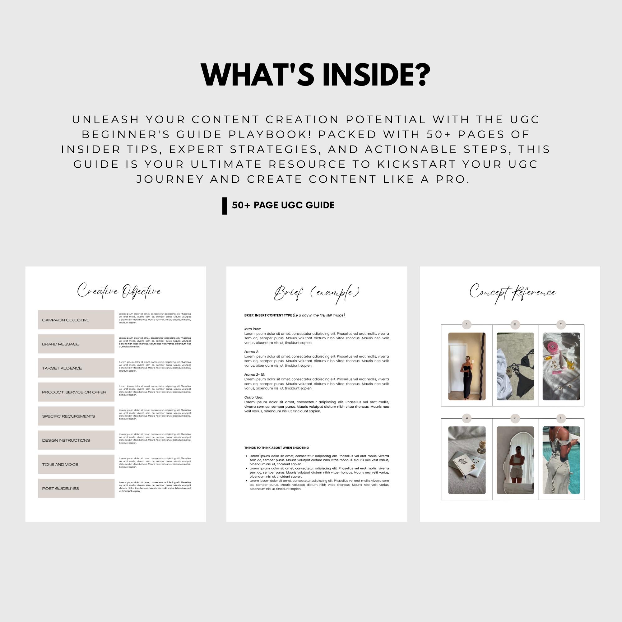 Influencer Brief Template UGC Content Brief Editable Influencer ...