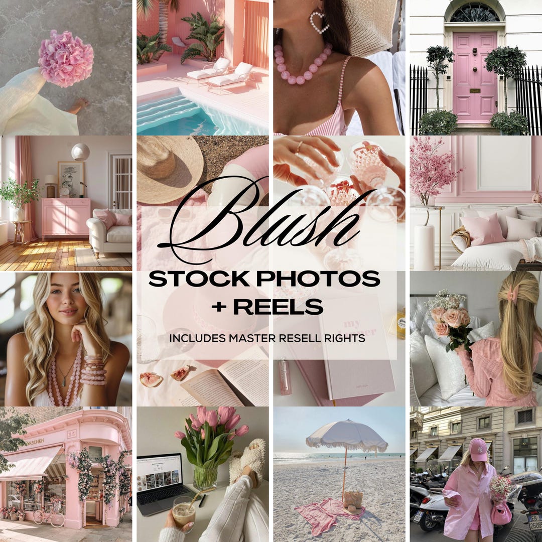 Blush Aesthetic Photos & Reels, Faceless Digital Marketing, Master ...