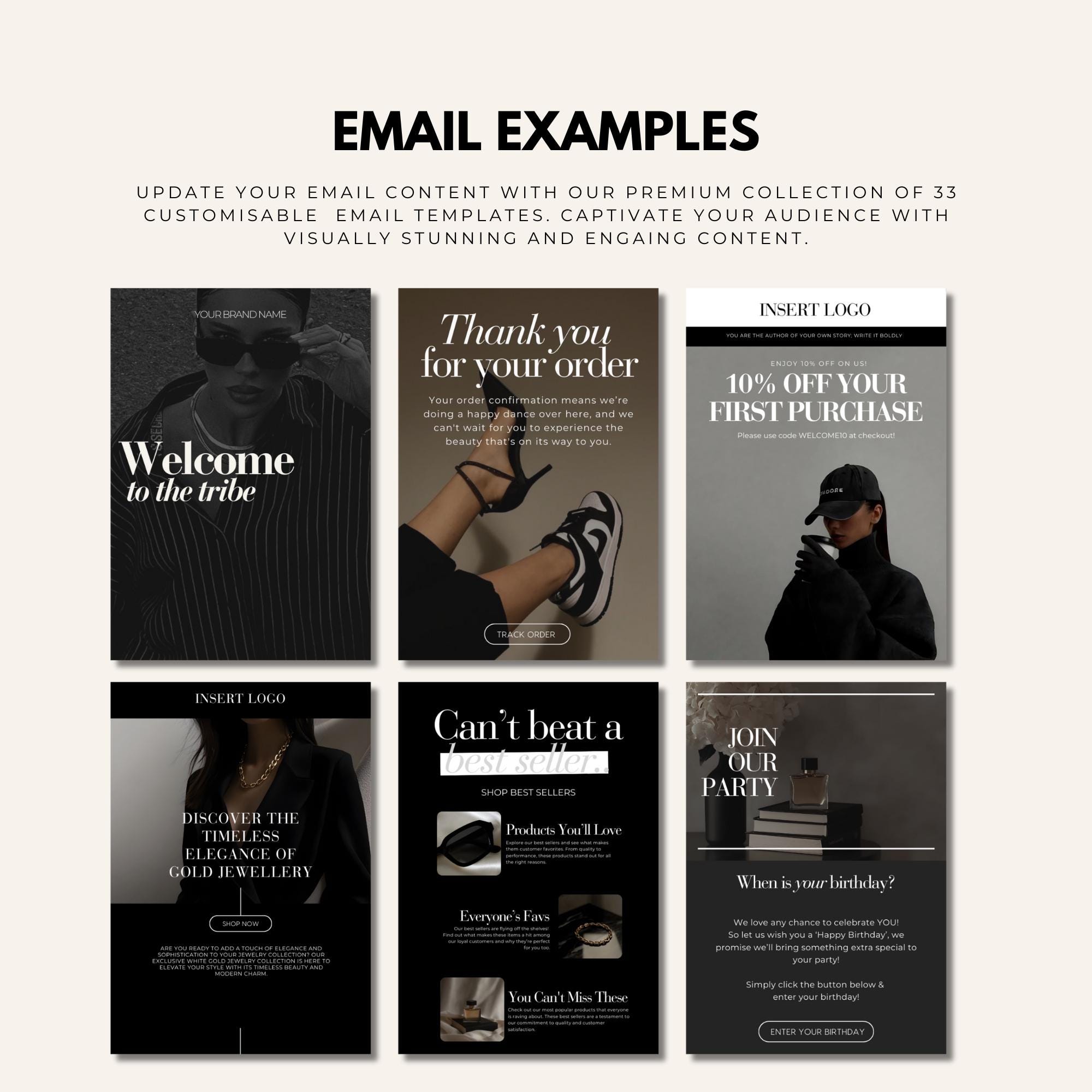 Editable Email Templates, Email Marketing, Product Marketing Email ...