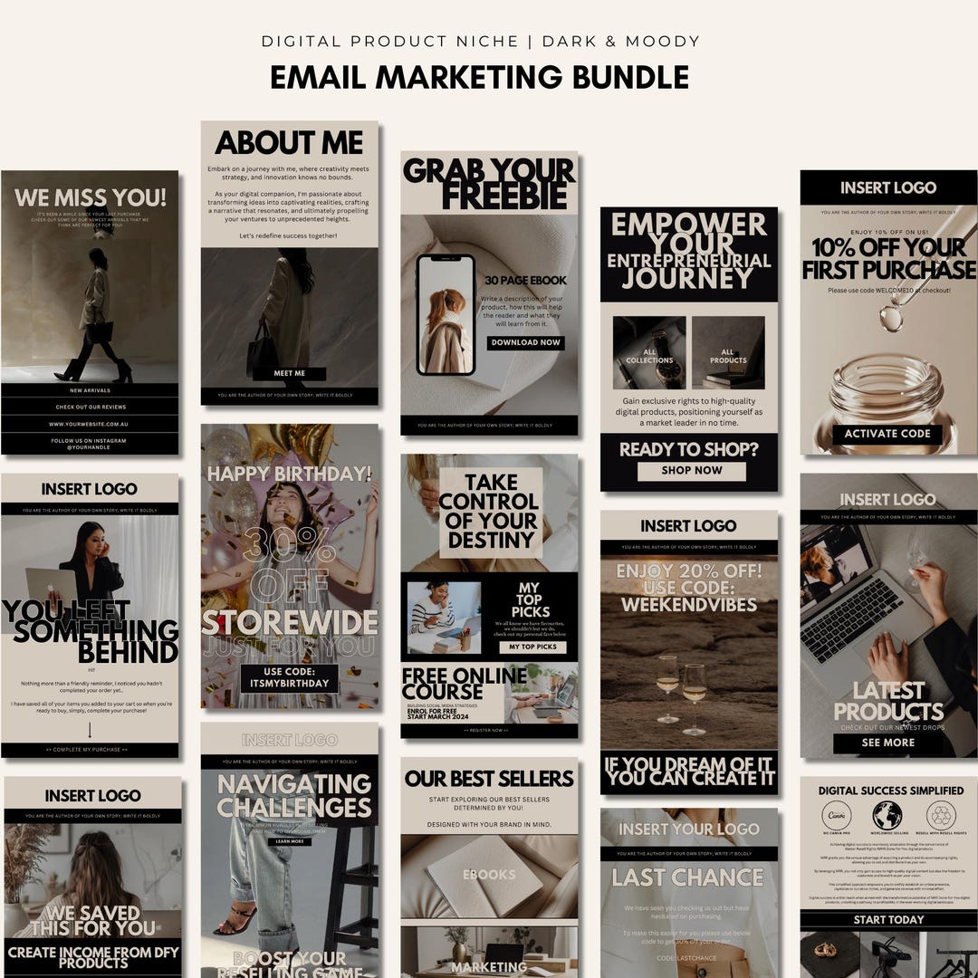 Editable Email Templates, Email Marketing, Product Marketing Email ...