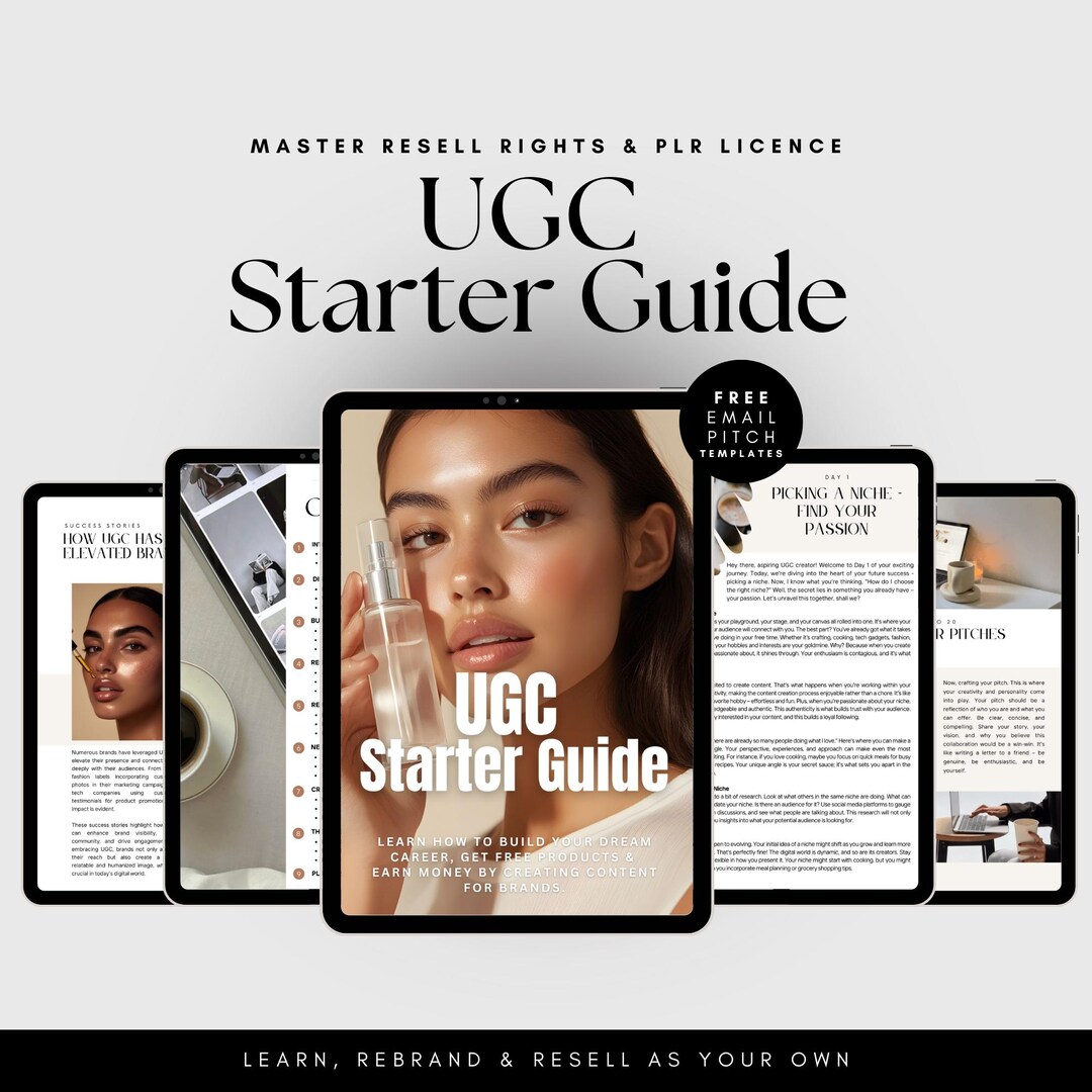 UGC Content Creator Starter Guide: Portfolio & Brand Pitch Templates ...