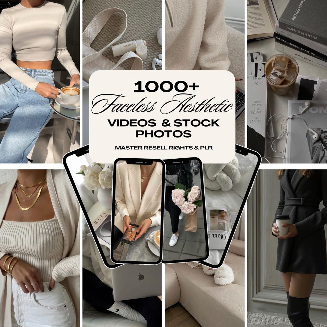 Faceless Aesthetic Stock Videos & Photos for Instagram Reels, Stock ...