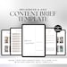Influencer Brief Template UGC Content Brief Editable Influencer ...
