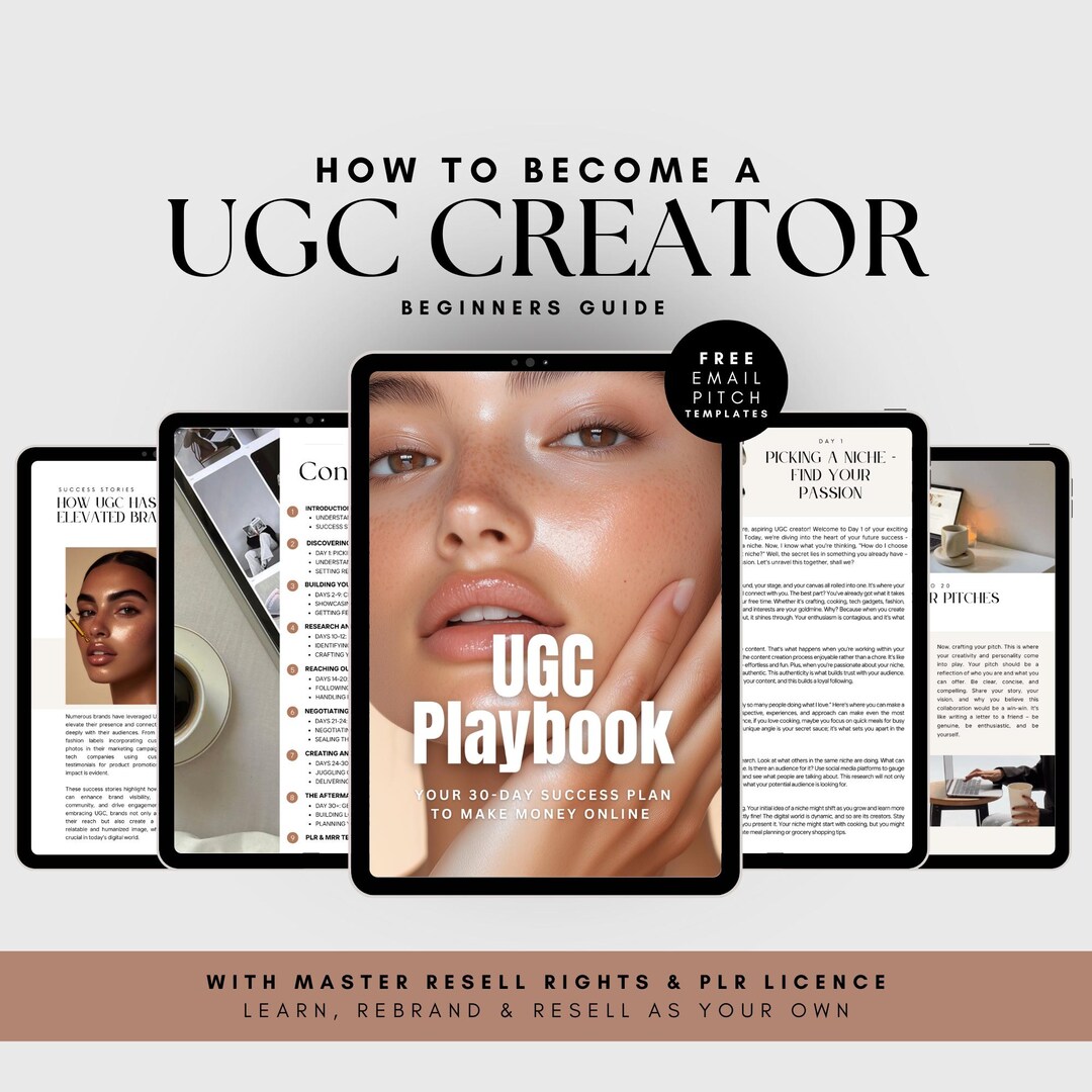 Beginners Guide to UGC Creator Guide, UGC Guide Content Creator Kit ...