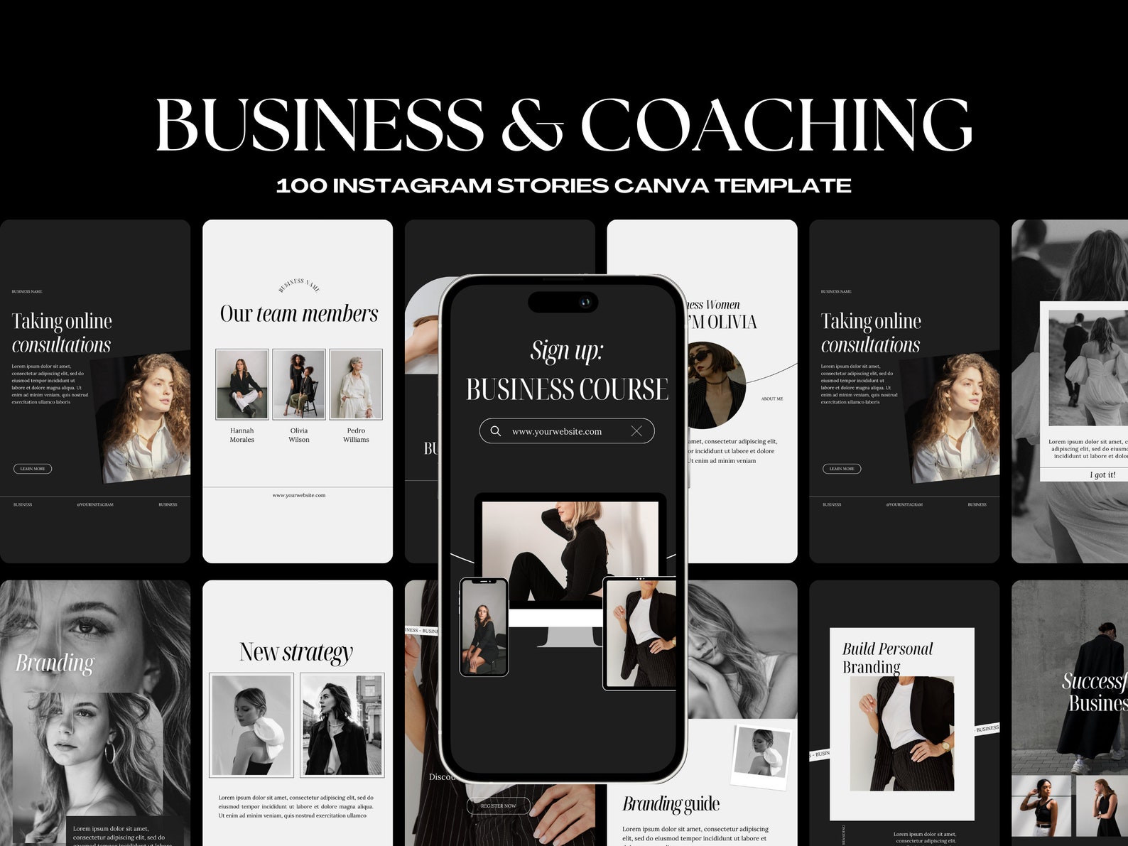 Coaching Instagram Stories Templates for Canva Social Media Templates ...