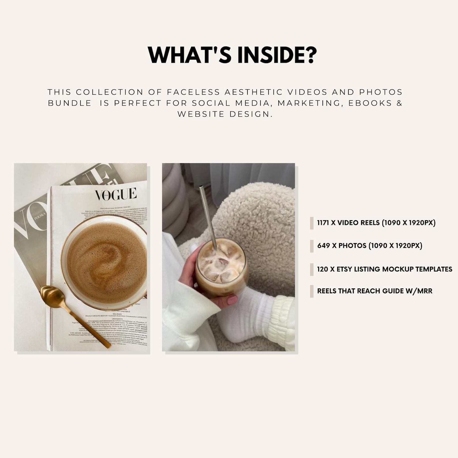 Faceless Aesthetic Stock Videos & Photos for Instagram Reels, Stock ...