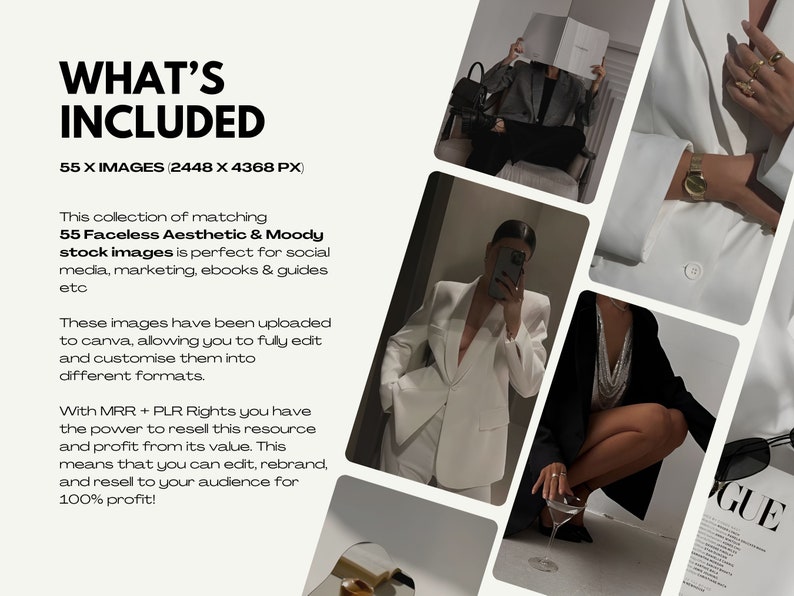 Faceless Marketing Images With MRRPLR, Aesthetic Images, Moody ...