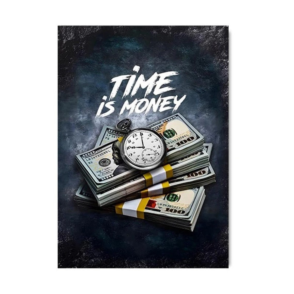Time is Money Motivational Quote Canvas Painting Dollar Posters and ...