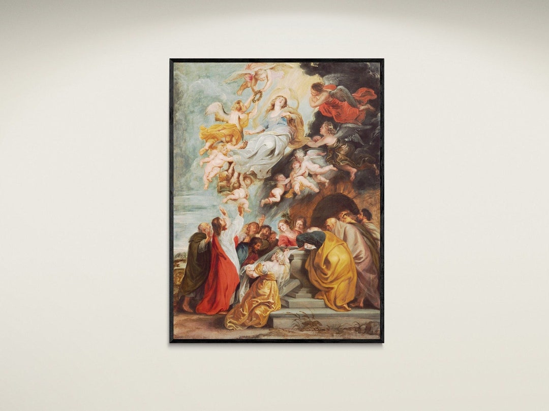 Baroque Style Mary Christian Bible Religion Spiritual Holy Spirit Angel ...