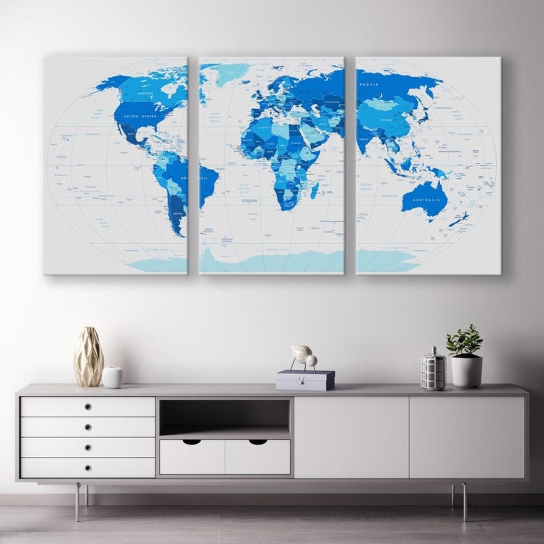 World Map Canvas Political World Map is the Best Gift If You Dont Know ...