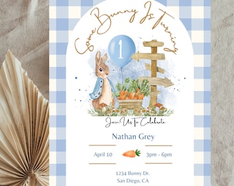 Peter Rabbit Digital Birthday Invitation - Etsy