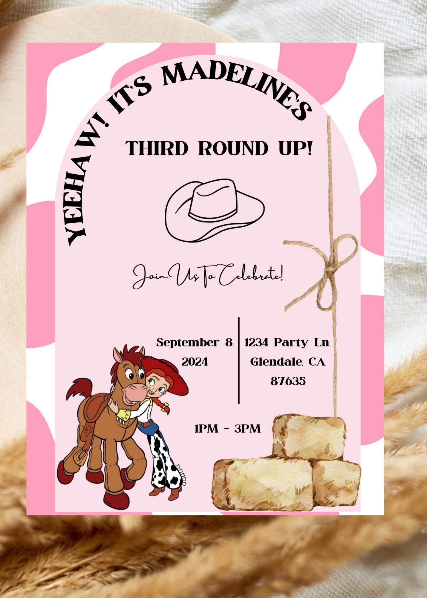 Invitación de cumpleaños de Jesse Toy Story Round Up - Etsy México