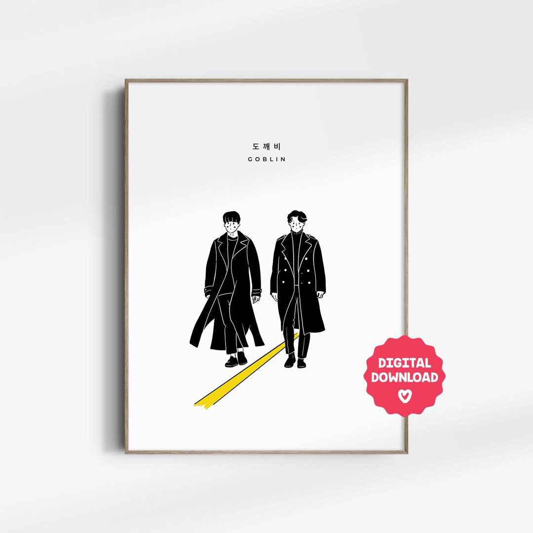 Goblin: the Lonely and Great God Minimalist Poster, K-drama Printable ...