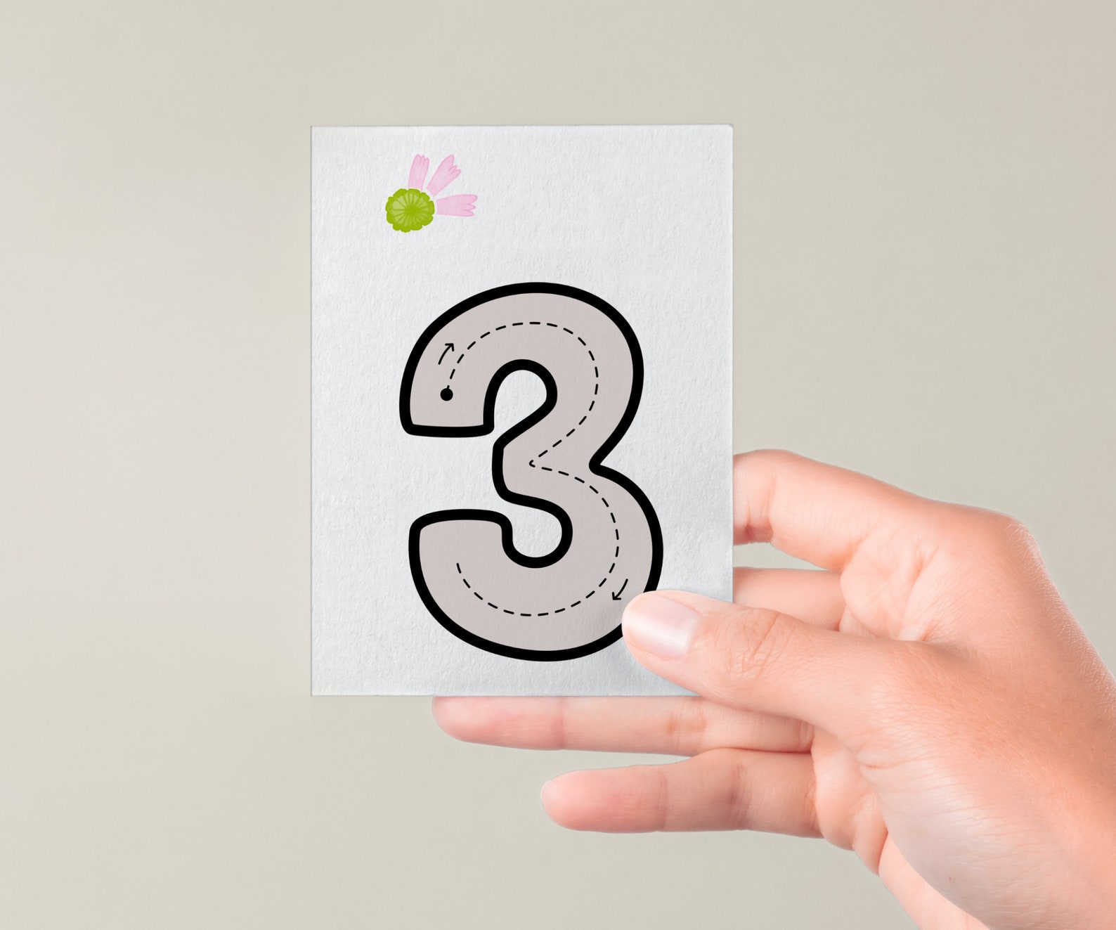 Printable Number Tracing Pdf Card 0-9 Trace Numbers Interactive ...