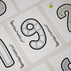 Homeschool Learning Number Bundle 1-10 Tracing Number and PLAYDOUGH ...