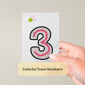 Printable Number Tracing Pdf Card 0-9 Trace Numbers Interactive ...