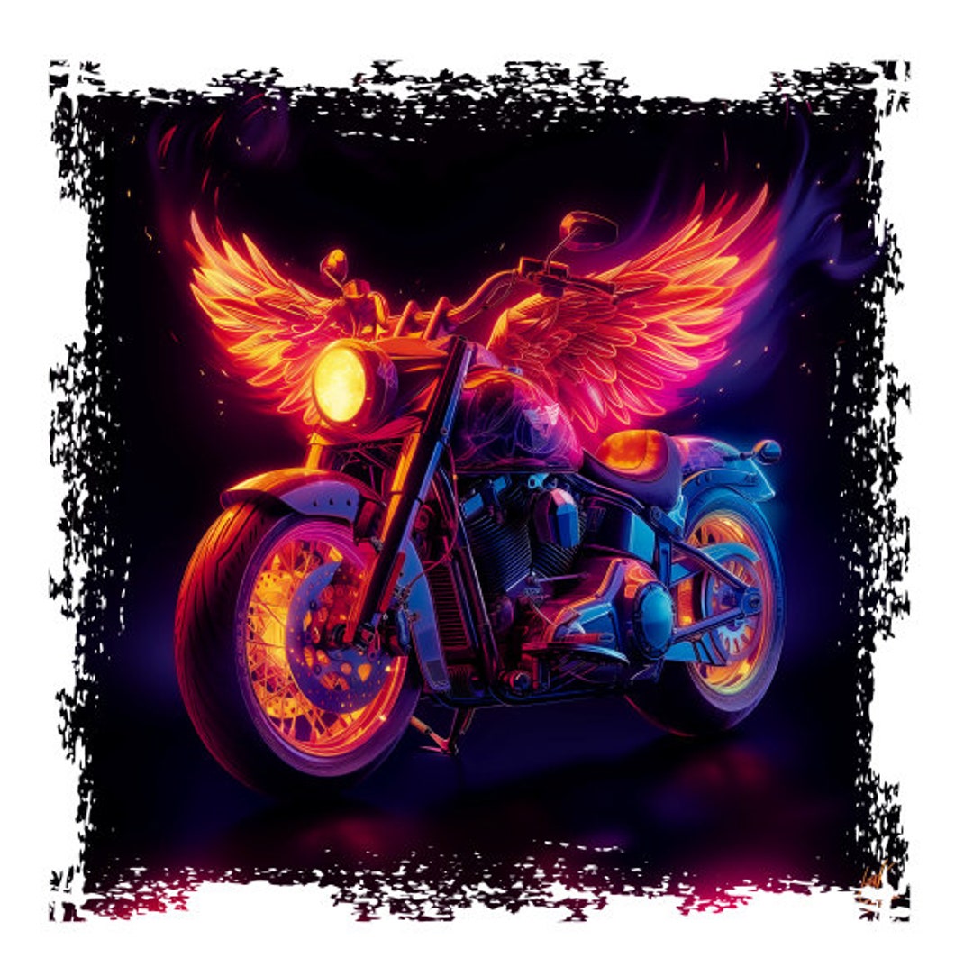 Harley With Wings Motorcycle With Wings RIP Bikers Life Biker Shirt ...