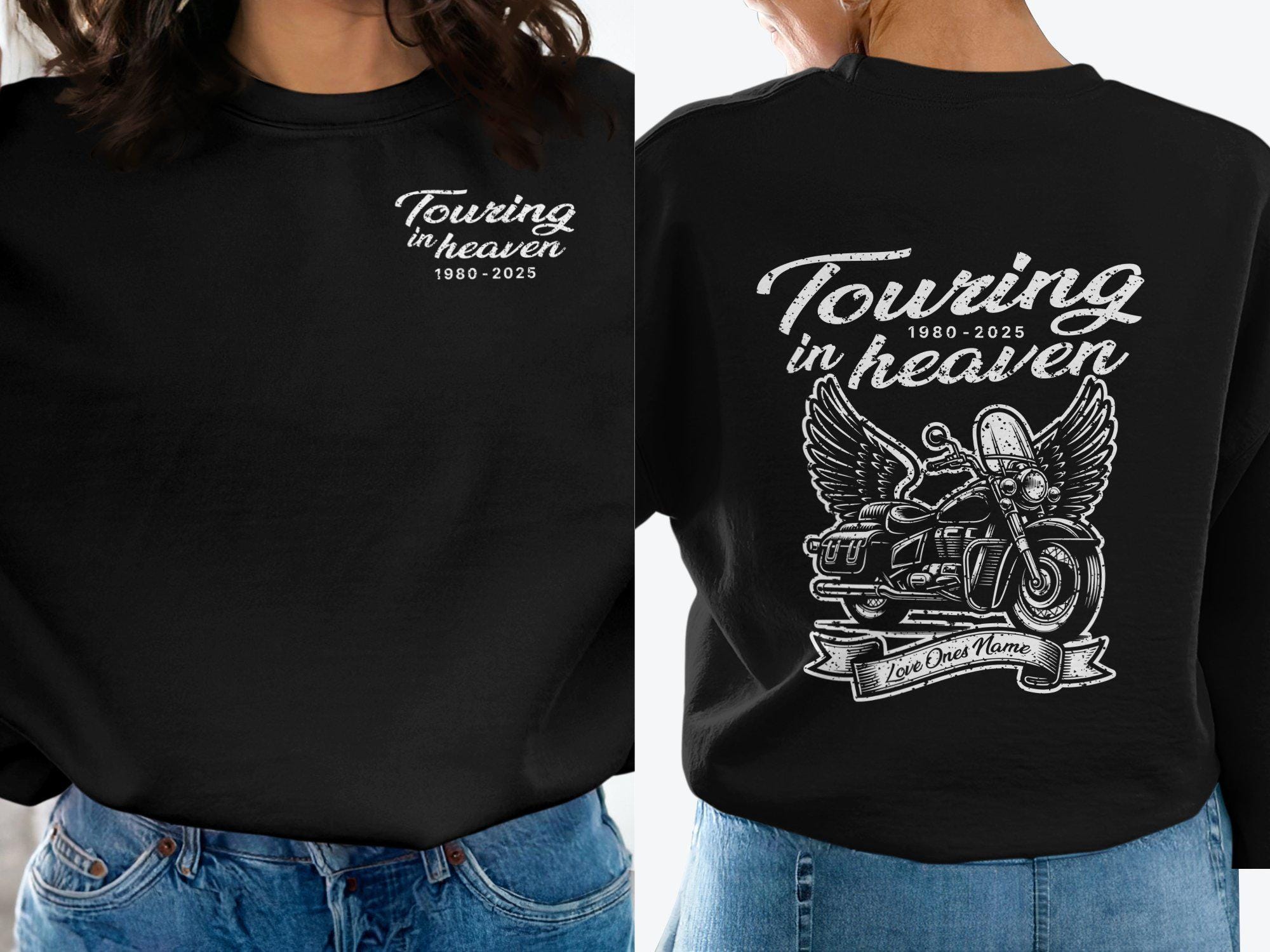 Personalized Memorial Motorcycle Shirt | in Loving Memory RIP Shirt ...