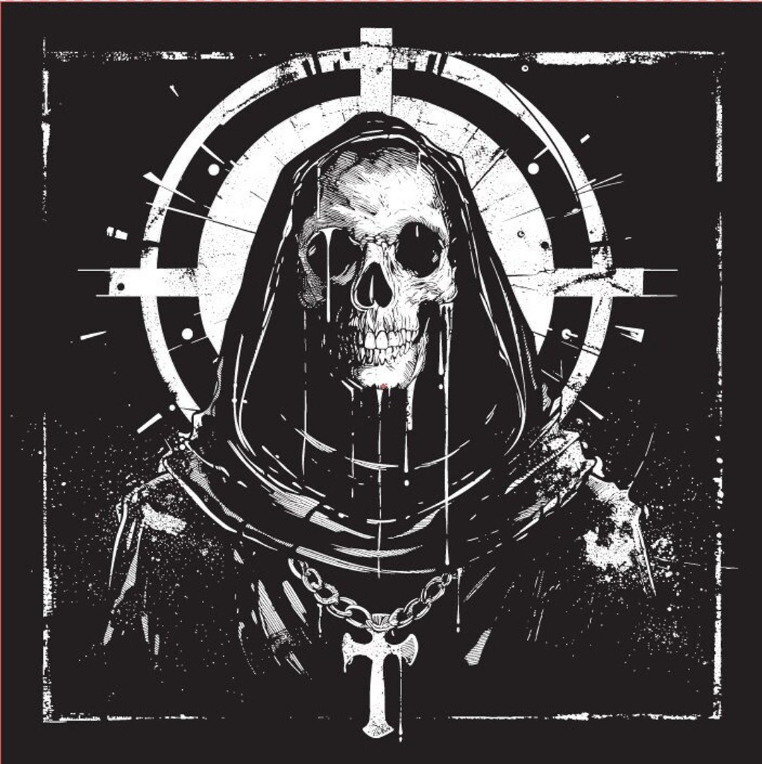 Eternal Darkness - Grunge Reaper Vector Art - Svg_illustrator_eps File ...