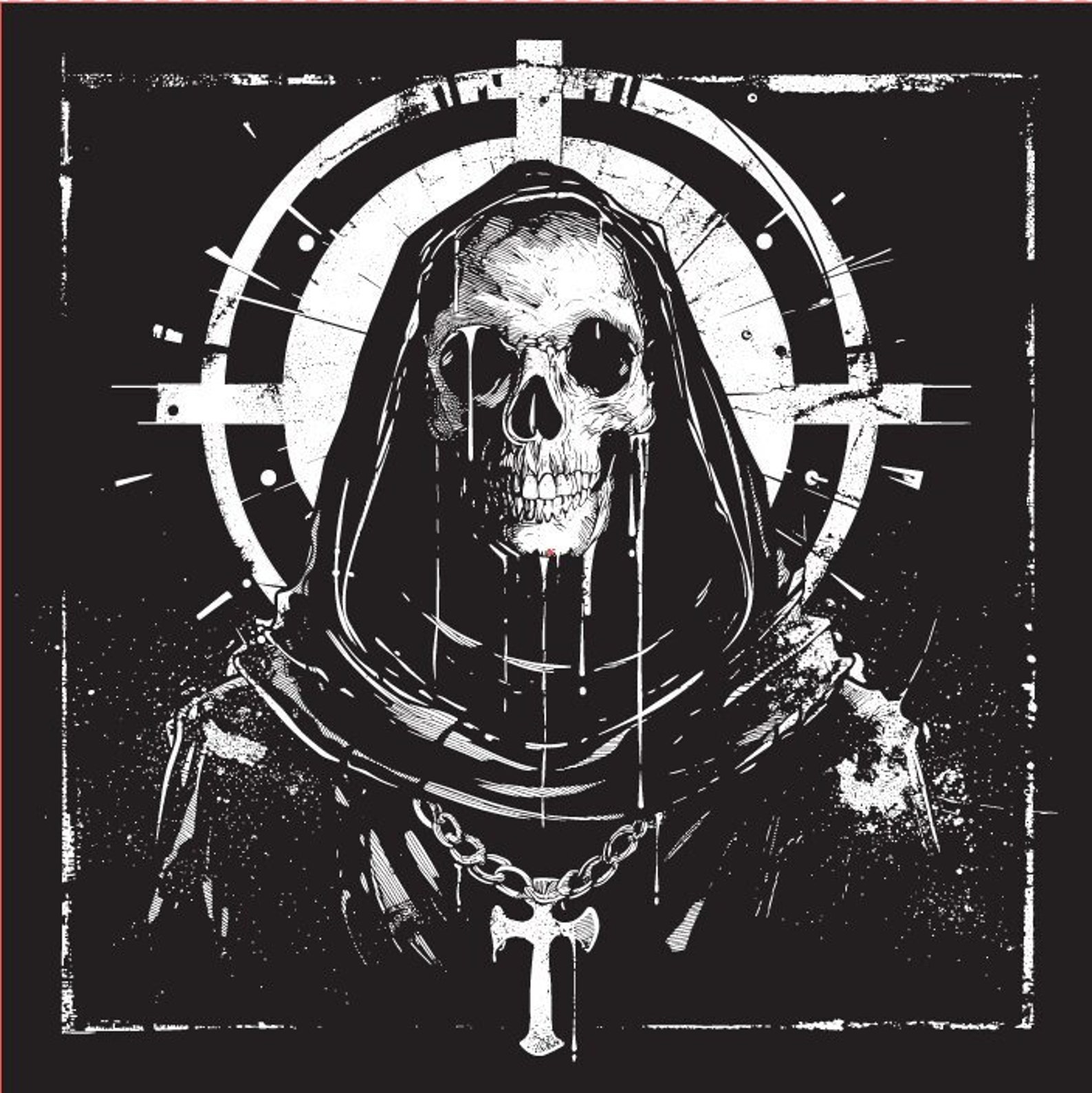 Eternal Darkness - Grunge Reaper Vector Art - Svg_illustrator_eps File ...