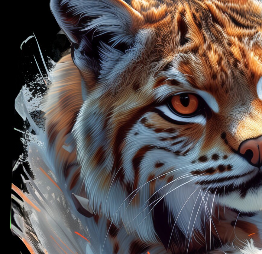 Bobcat With Basketball PNG No Background DTF DTG Ready Digital File ...