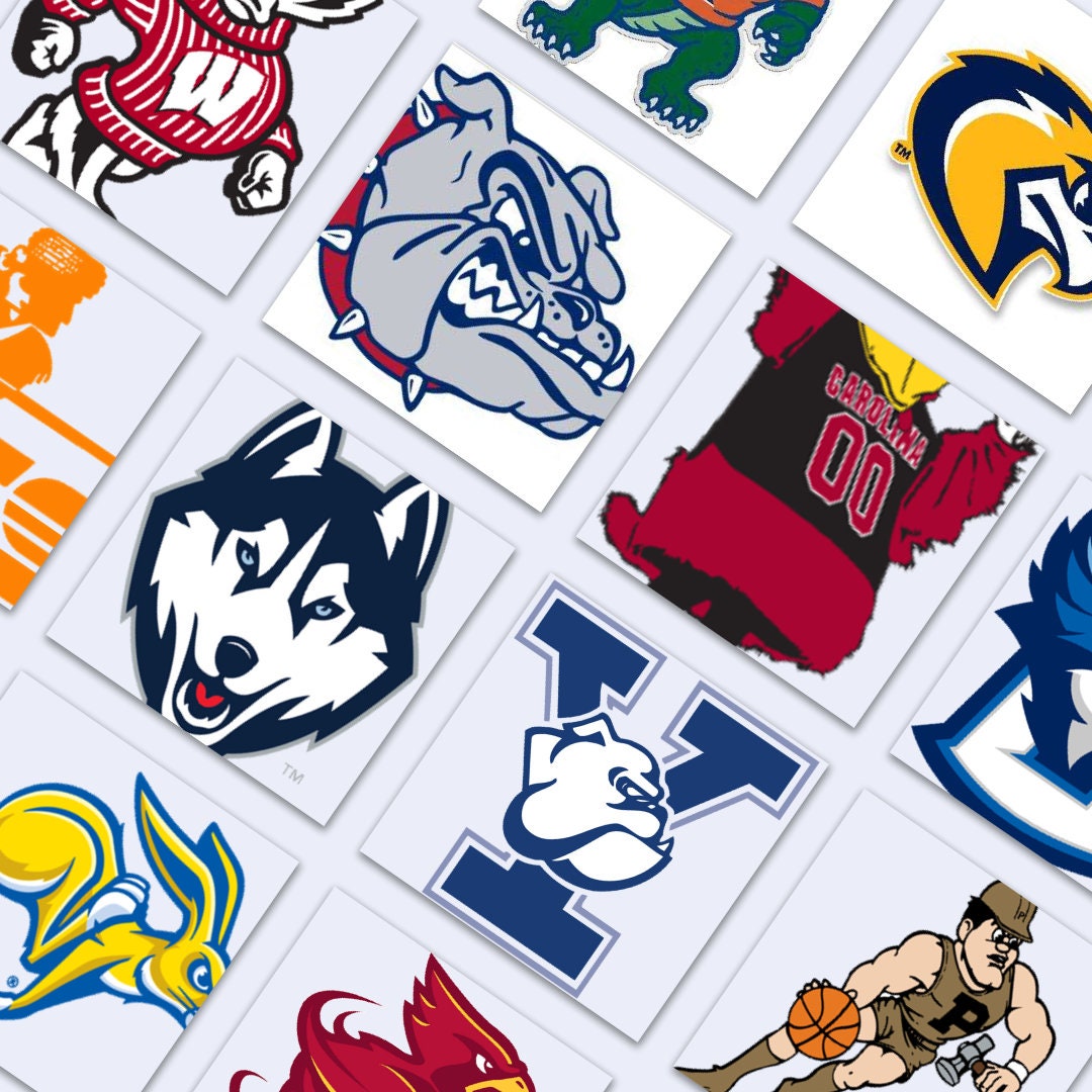 Mascot Bracket for Men's College Basketball Tournament 2024 - Etsy