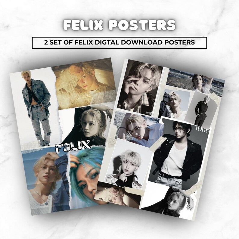 Stray Kids Felix Posters | Printable Skz Posters | 13" X 19" | Digital ...