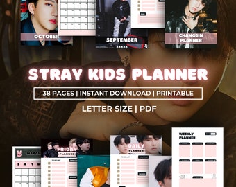 Stray Kids Themed Daily Printable Planner | Skz Rock Star Instant ...