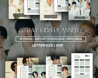 Stray Kids Themed Daily Printable Planner | Skz Rock Star Instant ...