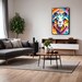 Cubism_lion, Wall Decor, Print Art, Animal Portrait, Abstract ...