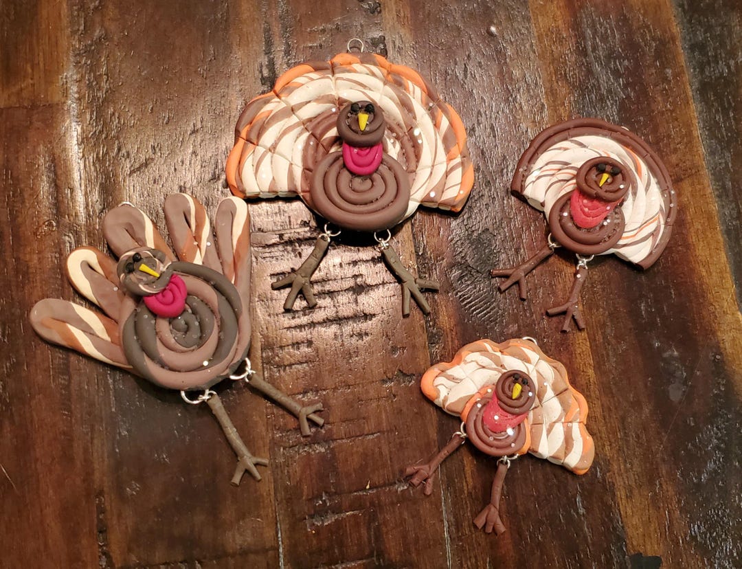 Handmade Turkey Ornament: Sparkly Thanksgiving Gift Fall Decor - Etsy